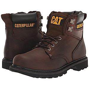 Cat Footwear mens Second Shift Work Boot, Dark Brown, 10.5 US