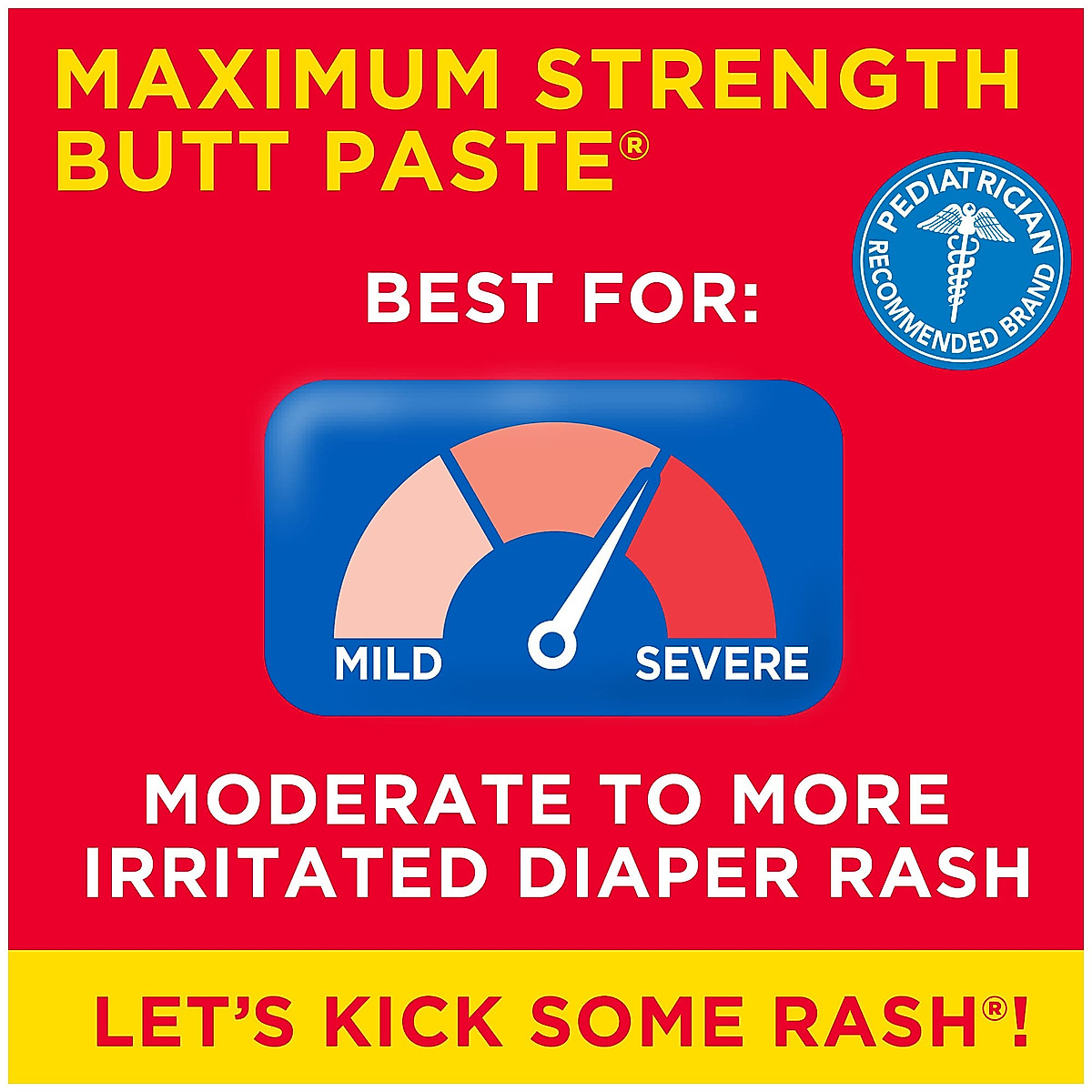 Boudreaux's Butt Paste Maximum Strength Diaper Rash Ointment, 4 Ounce , (Pack of 3)