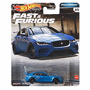 Hot Wheels Fast & Furious: Full Force Re-Release 5 Premium All-Metal Castings Real Riders Wheels in Original Packaging in One Exclusive Bundle Box [Amazon Exclusive]