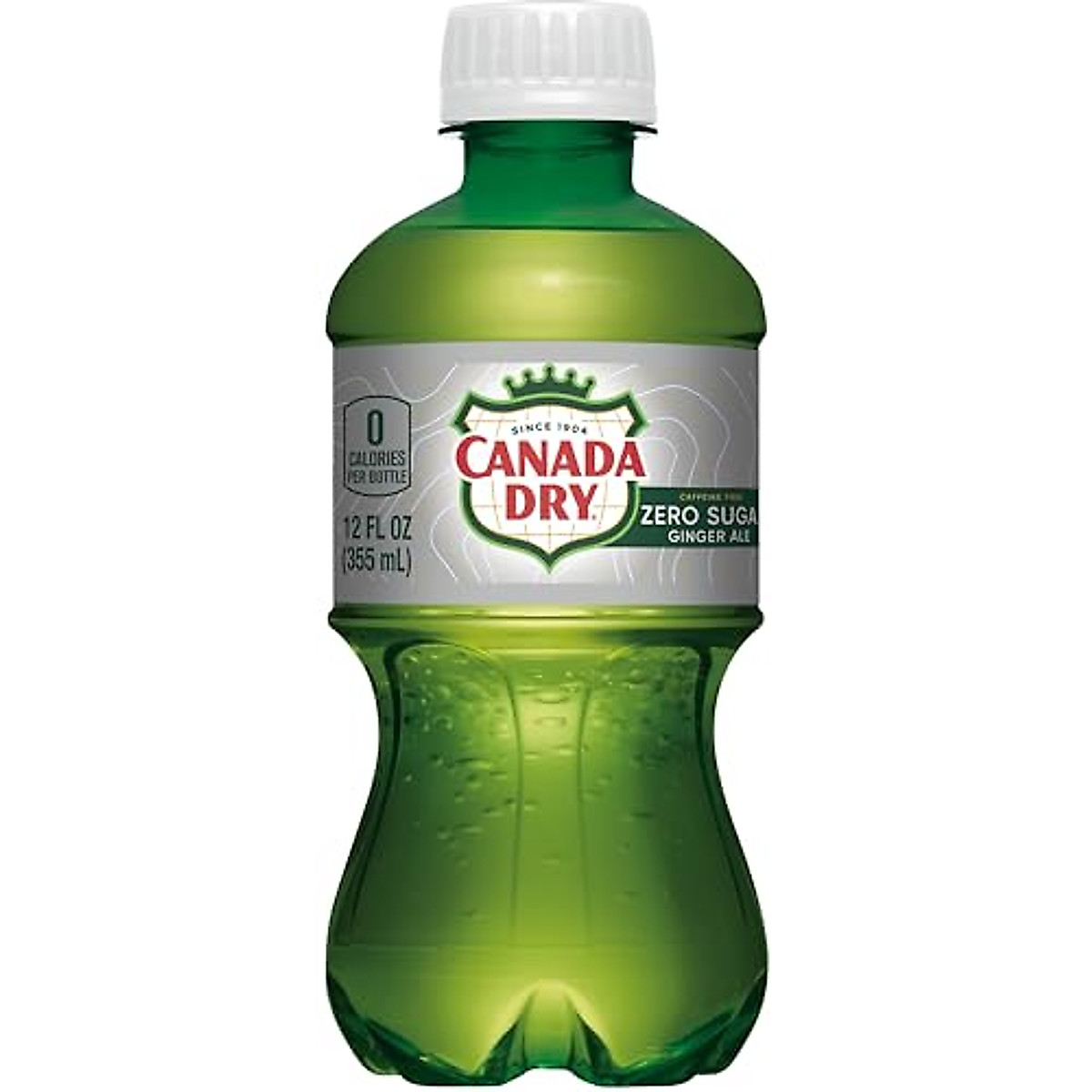 Diet Canada Dry Ginger Ale Soda, 12 Fluid Ounce Bottle, 8 Count