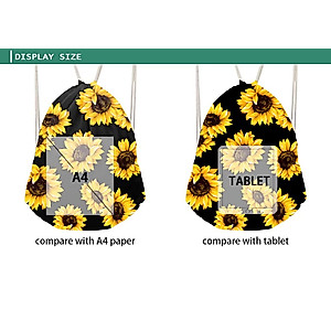 AFPANQZ Personalized Drawstring Bags T-rex Dinosaur Printed for Teenager Boys Sports Shoulder Bag Backpack Outdoor Causal Rucksack Satchel