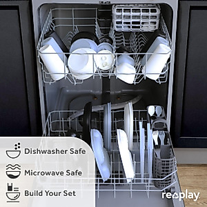 Re-Play Made in USA 10 Oz. Sippy Cups for Toddlers, Set of 3 - Reusable Spill Proof Cups for Kids, Dishwasher/Microwave Safe - Hard Spout Sippy Cups for Toddlers 3.13 x 6.25, Seashell