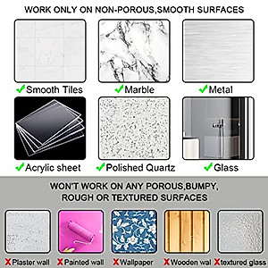 Starkitchen Suction Cup Hooks, 4Pack Punch-Avoided Suction Cup Hooks for Shower, Bathroom, Kitchen, Glass Door, Mirror,Waterproof Moisture-Proof & Powerful