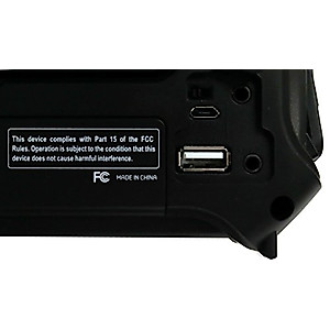 Kaito KA700 Bluetooth Emergency Hand Crank Dynamo & Solar Powered AM FM Weather NOAA Band Radio with Recorder and MP3 Player - Rugged Design for Hiking, Camping, Construction Sites, Etc. (Black)