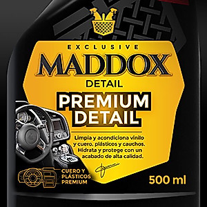 Maddox Detail - Premium Detail - Dashboard Cleaner with Polish. Vinyl & Rubber Care. SHINY Finish, Non-greasy. No Silicones. Car Cleaning Products (500 ml).
