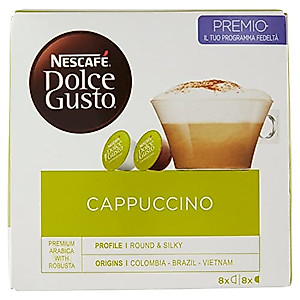 Nescafe Dolce Gusto Cappuccino 16 Capsules 100g