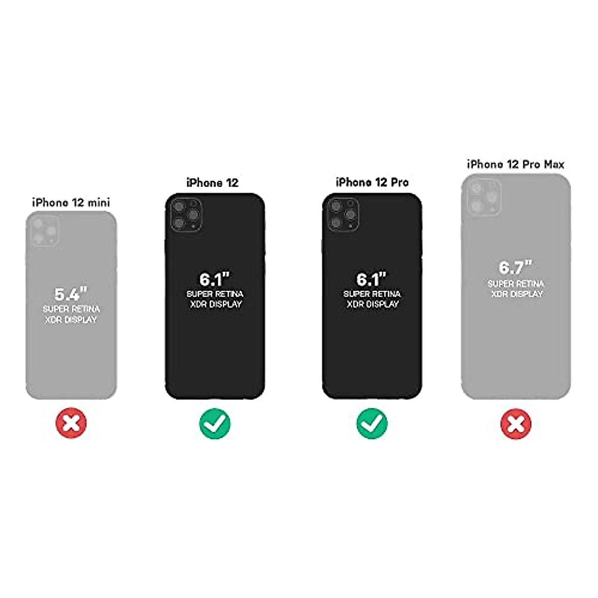 OtterBox + Pop Case for iPhone 12 & iPhone 12 PRO (ONLY) Non-Retail Packaging - Black