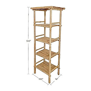 5-Tier Bamboo Storage Shelf
