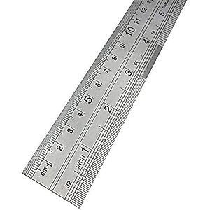 Azbvek ONE METRE Ruler Stainless Steel 1M Long Metal 40" Measure Rule/Meter 100cm