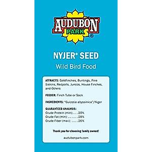 Audubon Park 12222 Nyjer/Thistle Seed Wild Bird Food, 5.5-Pounds