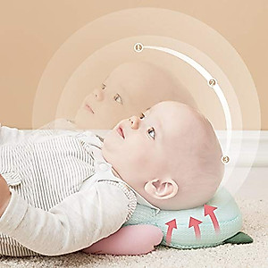 Bebamour Baby Walkers Protective Toddler Adjustable Baby Head Protection Safety Pad Cushion Backpack Wear for Crawling (White)