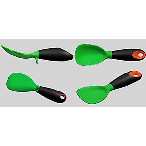 360 Pumpkin Products Ultimate Pumpkin Carving Ergonomic Scooper/Scraper and Detail scraper/clean up tool set. (1 Set of 2 tools)