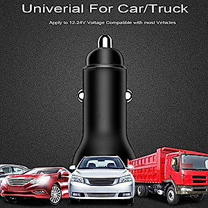 for Huawei Supercharge Car Charger, 9V/2A Car Charger Adapter Quick Fast Charger with USB Type C Super Charging Cable Car Charger for Huawei P40 P30 P20 Pro,Mate 30 20 10 9 (Black with LED Display)