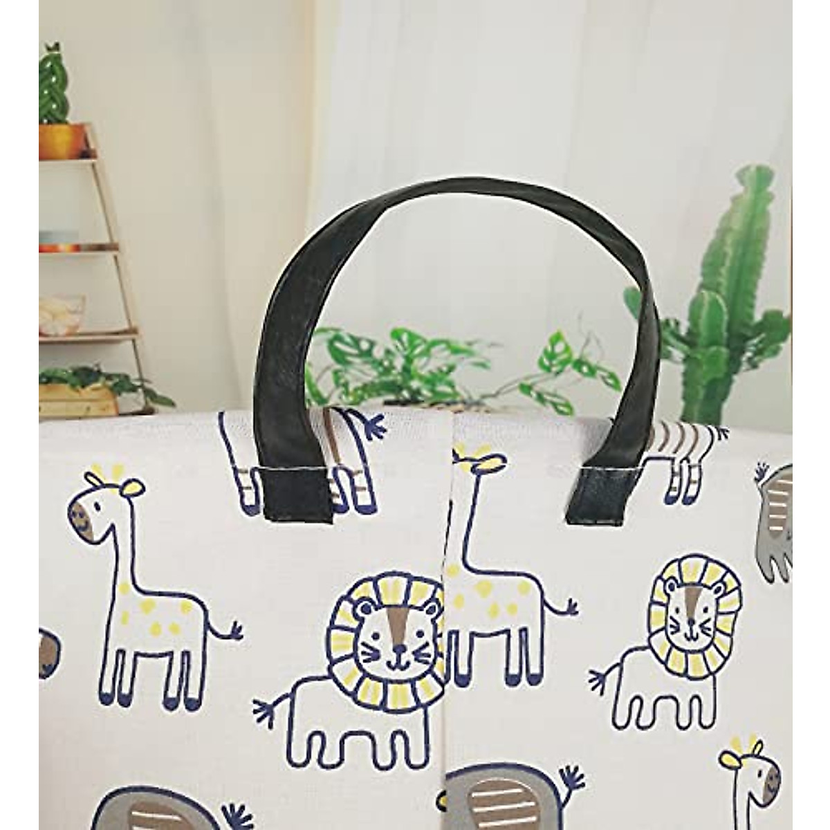 MAIZMZ Large Waterproof Storage Bin Lightweight Organizer Basket for Laundry Hamper Toy Bins Gift Baskets Dirty Clothes College Dorms Kids Bedroom Bathroom(Animals)