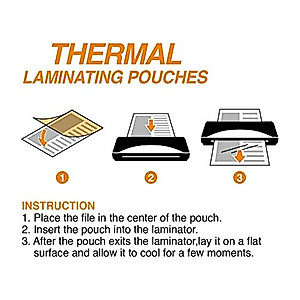 Everest Thermal Laminating Pouches - 8.9 x 11.4 Inches - 5 MIL Thick - 110 Pouches - Letter Size