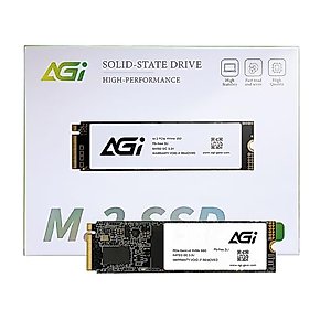 AGI 1TB AI818 PCIe NVMe M.2 Gen4x4 SLC Cache 3D TLC NAND Flash Internal Solid State Drive SSD with Heat Sink (R/W Speed up to 5000/4500 MBs)