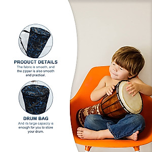 EXCEART Drum Gig Bag Drum Bag Shoulder Strap African Drum Bag Oxford Fabric African Drum Shoulder Carry Case for 10 Inch African Drum Storage Djembe Hardshell