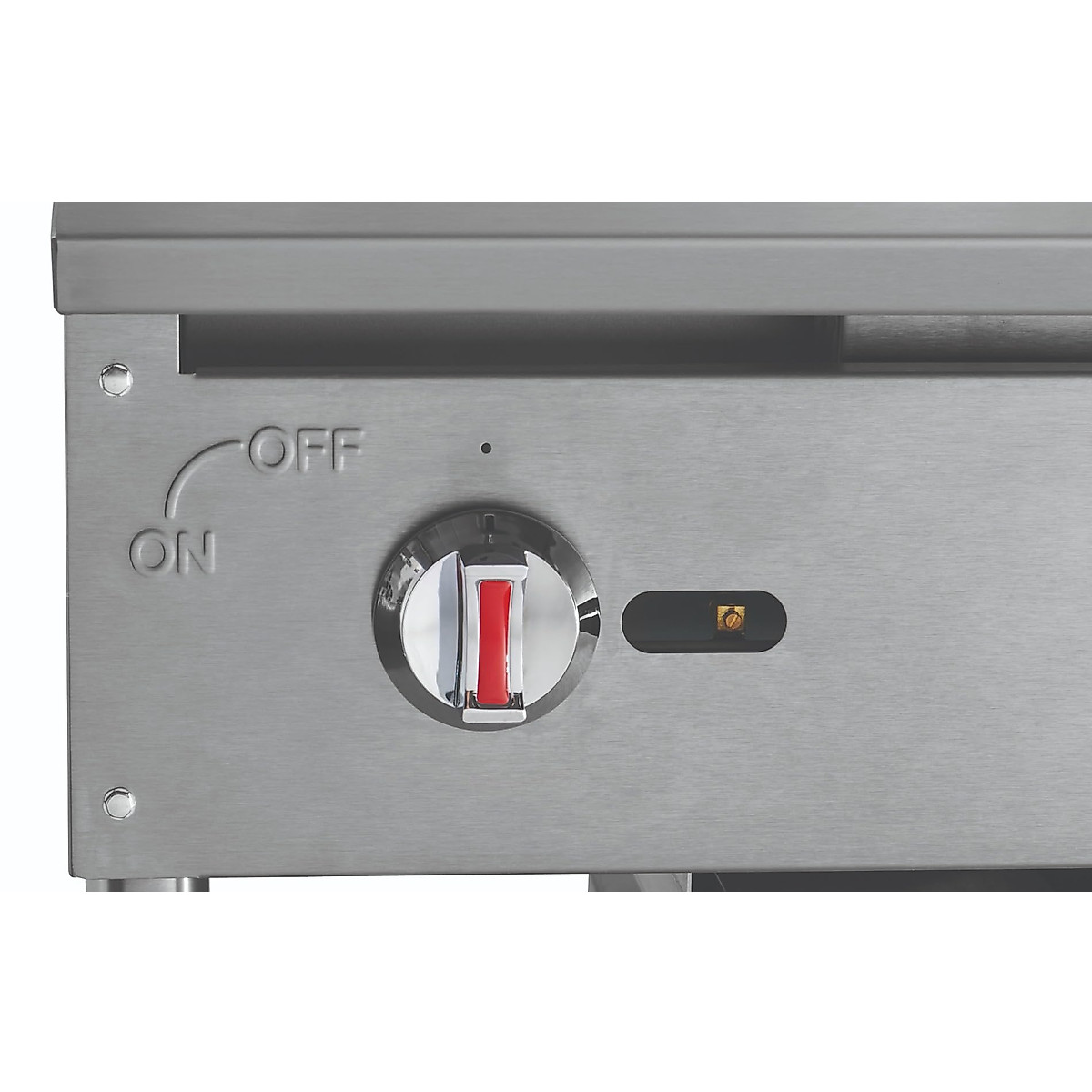 Kratos 29Y-005 36" Commercial Restaurant Gas Countertop Griddle, Manual Controls, 3 Burners, 90,000 BTU Output