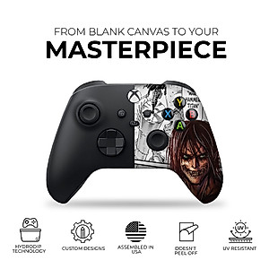 DreamController Attackk On Titan Custom X-box Controller Wireless compatible with X-box One/X-box Series X/S Proudly Customized in USA with Permanent HYDRO-DIP Printing (NOT JUST A SKIN)