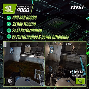 MSI Cyborg 15 Gaming Laptop, 15.6" FHD 144Hz Display, Intel Core i7-12650H, NVIDIA GeForce RTX 4060, 32GB DDR5 RAM, 2TB SSD, Webcam, Backlit Keyboard, Wi-Fi 6, Windows 11 Home, Translucent Black