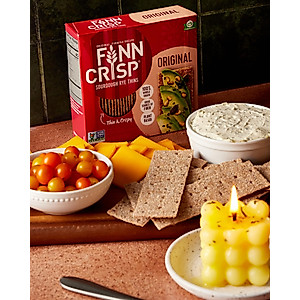 Finn Crisp Sourdough Rye Thins, Original Crispbread, 7 Ounce Boxes (Pack of 9)