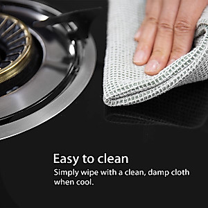 Barton Double Burner Stove w/Auto Ignition Glass Top Deluxe Outdoor Propane Portable Camping Cooking Range