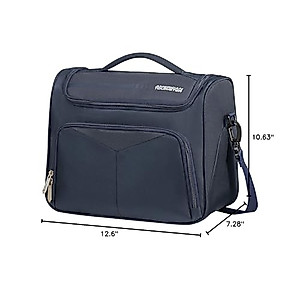 AMERICAN TOURISTER Men Beauty Case, Blue (Navy), 32 centimeters