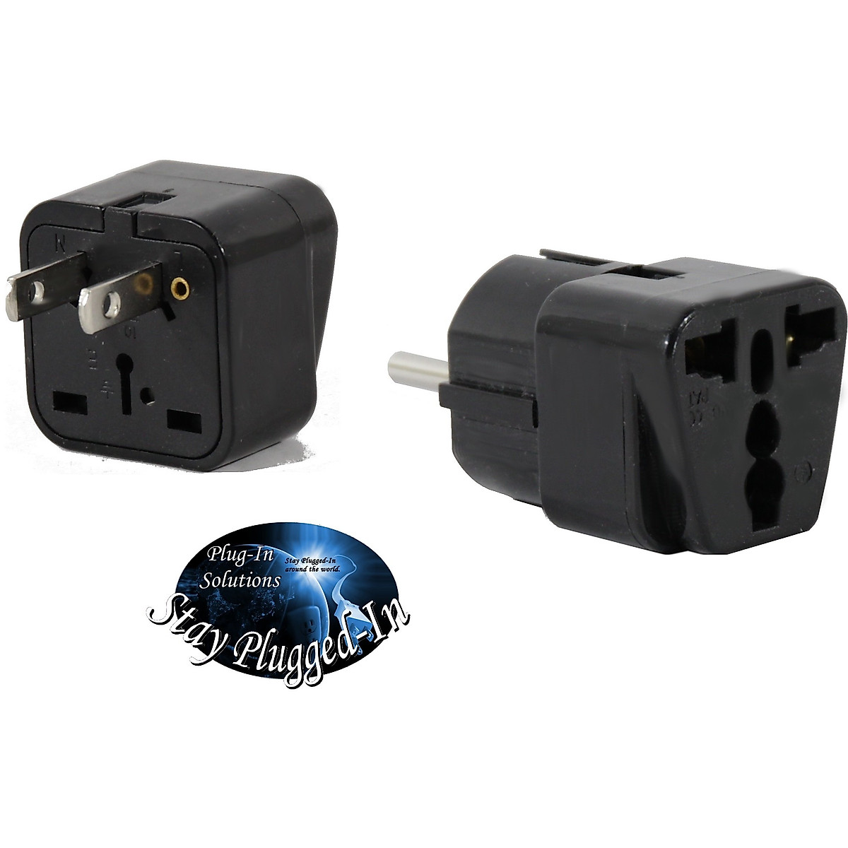 US to Vietnam/South Korea Travel Adapter Plug for USA/Universal to Asia Type E (C/F) & A AC Power Plugs Pack of 2