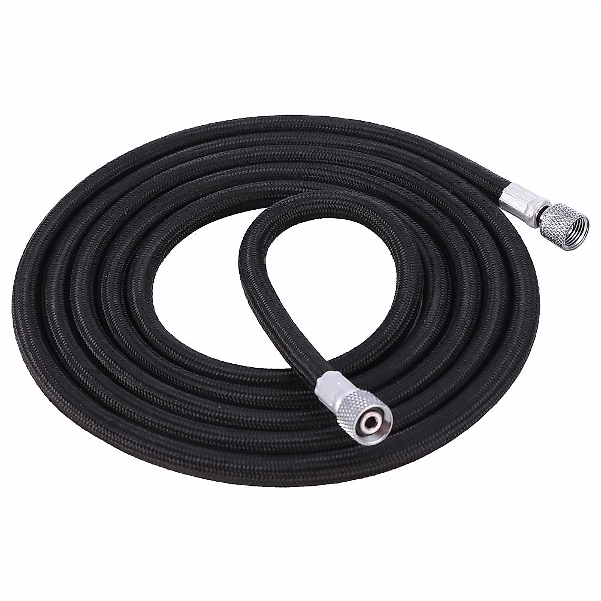Shexton EVA Braided Airbrush Hose, 5.9ft, 1/8"-1/4" Adapters, BSP Fittings for Air Compressor Connection