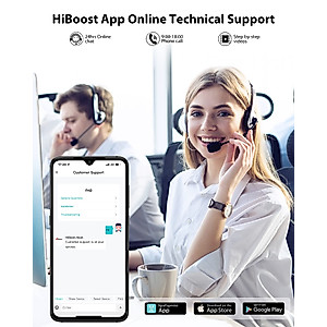 HiBoost Cell Phone Booster for All Carriers| Up to 2000 Sq Ft| Cell Signal Booster Display Screen| High Power Outdoor Receiving Antenna|for 5G/4G/3G LTE |App Service + Install|FCC Approved