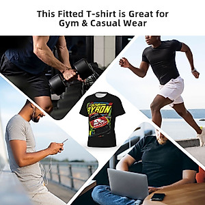 William Byron 24 Men's T-Shirt Crewneck T-Shirt Tight Sport Short Sleeve Classic Printing Performance