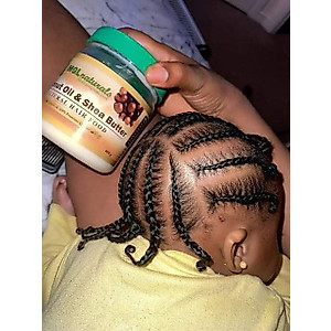 MGL Naturals Coconut Oil and Shea Butter Natural Hair Food made with organic ingredients. Nourish and moisturize hair for growth, softness, shine, manageability and protect against hair damage.
