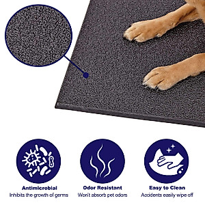 MidWest Homes for Pets MAT42 Cushioned Dog Crate Mat, Large, Black