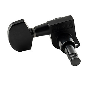 Musiclily Ultra 3x3 19:1 Ratio Guitar Locking Tuners Tuning Pegs Keys Machines Heads Set Compatible with Les Paul Style Electric or Acoustic Guitar, Black