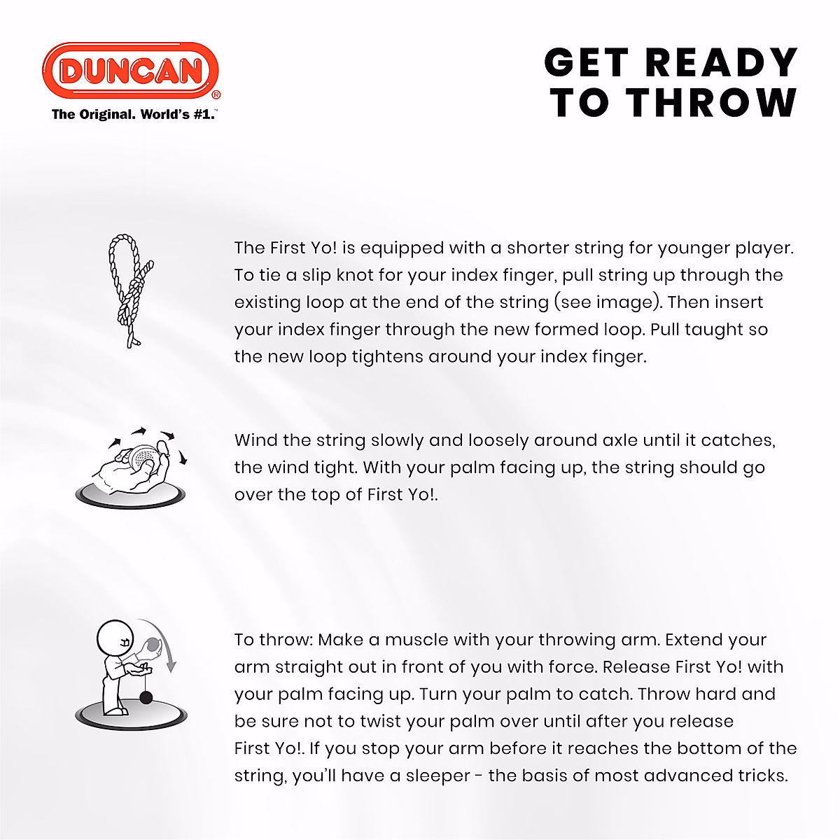 Duncan Toys First Yo! - Best Beginner Yo-Yo for Kids, Responsive Yo Yo, YoYo Toy - Purple/Yellow