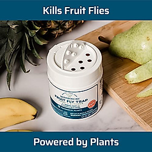 Wondercide - Fruit Fly Trap for Kitchen, Home, and Indoor Areas - Fruit Fly Killer - Pet and People Safe - Made in USA & Plant Based - 5.4 oz - 2 Pack
