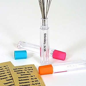 Dritz 812 Needle Storage Tubes (3-Count),Clear