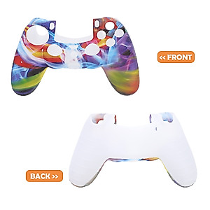 OSALADI Gamepad Anti- Slip Sleeve Silicone Cover Case Compatible for PS4 Game Console Handle