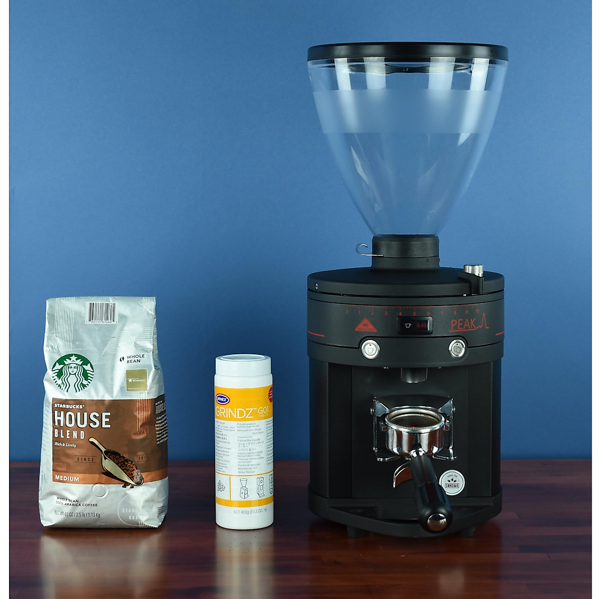 Urnex Grindz Professional Coffee Grinder Cleaning Tablets - 430 Grams - All Natural Food Safe Gluten Free - Cleans Burr and Casing - Help Extend Life of Your Grinder