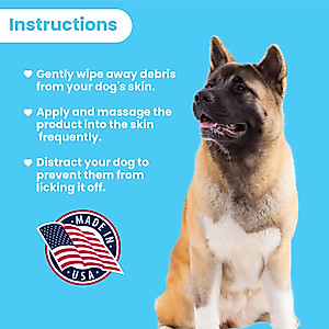 Pawtitas Itch Soother Dog Balm Relief from itching Skin, Flaky, Dry Coat, Hotspot, Rash and Damaged Skin Made with Organic Almond and Goldenseal Provide Instant Calmness for Your Travel Size 0.15 OZ