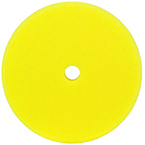 BUFF and SHINE 8" Yellow Recessed Foam Buffing Pad - Compounding/Polishing #3000G