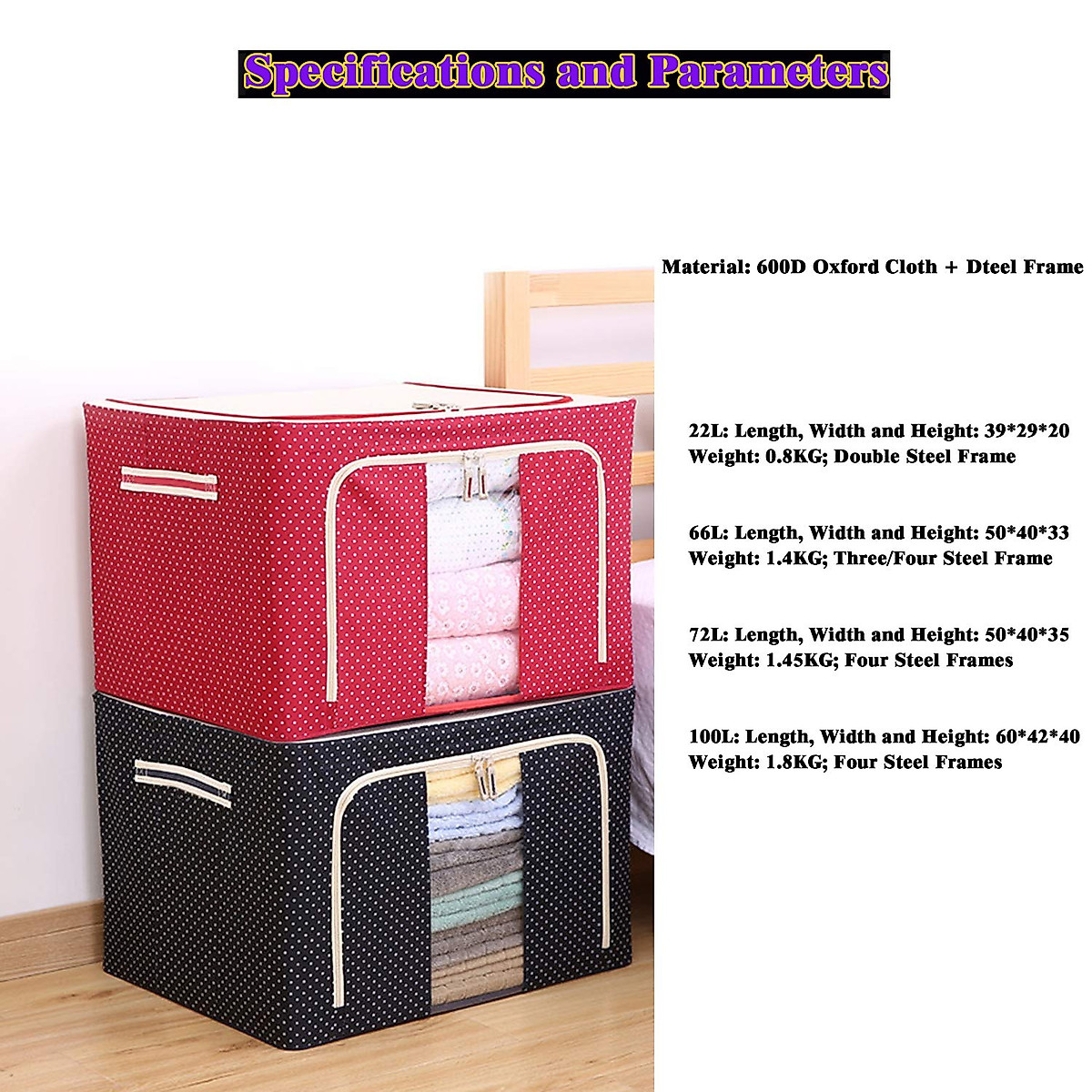 ® Under Bed Storage Fabric Storage Bins Large Closet Organizers and Storage for Clothes