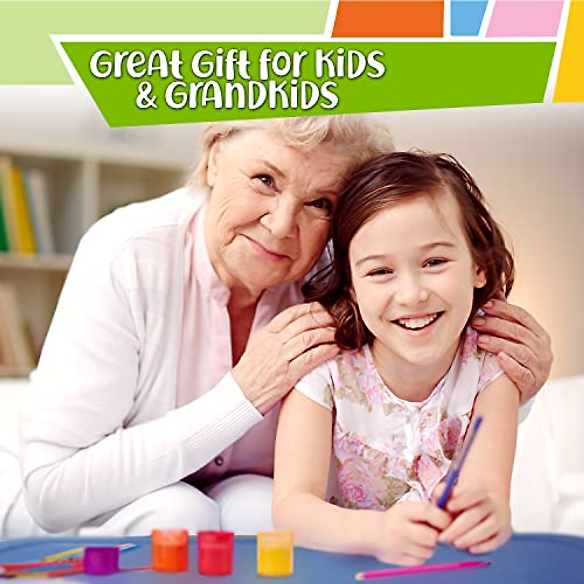 TinyGeeks Kids Table and Chairs Set Safe for Children - New 2023 - Activity Table for Kids - Ideal for Drawing and Painting - Durable Toddler Table and Chair Set - Mesa para niños - Blue & Yellow