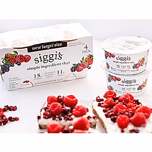 Siggi's Mixed Berries & Acai Non Fat Yogurt 4 Pack, 21.2 OZ