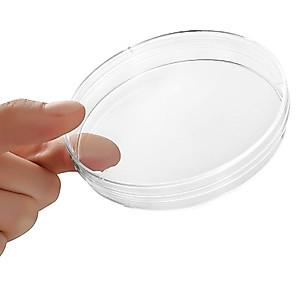 JOIKIT 80 Pack Sterile Plastic Petri Dishes, 90mm Dia × 15mm Deep Petri Dishes with Lids, Lab Petri Dishes with 200 Plastic Transfer Pipettes for Laboratory Studies, Scientific Research