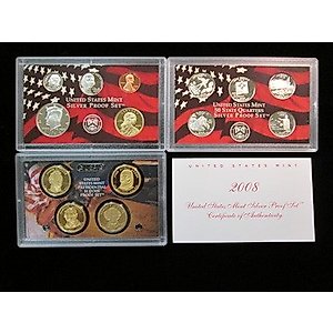 2008 S Silver Proof Set 14 Piece Set