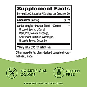 Nature's Way Garden Veggies, Veggie Blend, 60 Capsules