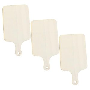 OKUMEYR 3pcs DIY Tray Cheese Knife Cutting Board Countertop Wood Chopping Board Sushi Tray Wooden Serving Platter Fruit Trays Blank Wood Tray Wood Breadboard Wooden Cake Board Paddle Board