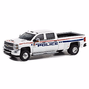 Greenlight 46090-C Dually Drivers Series 9 - 2018 Chevy Silverado 3500 Dually - Durham Regional Police, Durham, Ontario, Canada 1:64 Scale