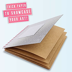 DOODLE HOG Scrapbook Kit Album 40 Pages, Journal Kit for Girls Ages 8-12, Scrapbooking & Stamping Supplies, Junk Journal Kit with Scrapbook Supplies